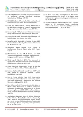 Economical Study of Variables in RC-Structures and Accumulation of their Design | PDF