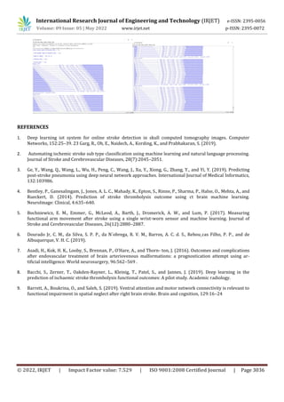DEEP LEARNING BASED BRAIN STROKE DETECTION