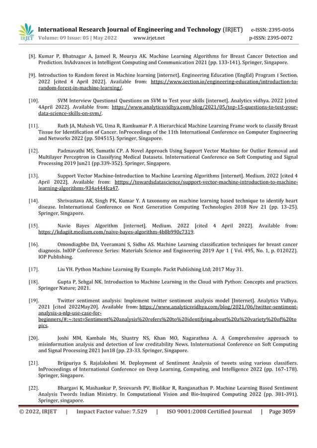 Estimating the Efficacy of Efficient Machine Learning Classifiers for Twitter Sentiments ...
