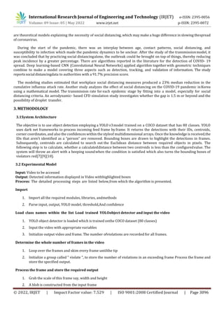 A Social Distancing Monitoring System Using OpenCV to Ensure Social Distancing in Public Areas | PDF