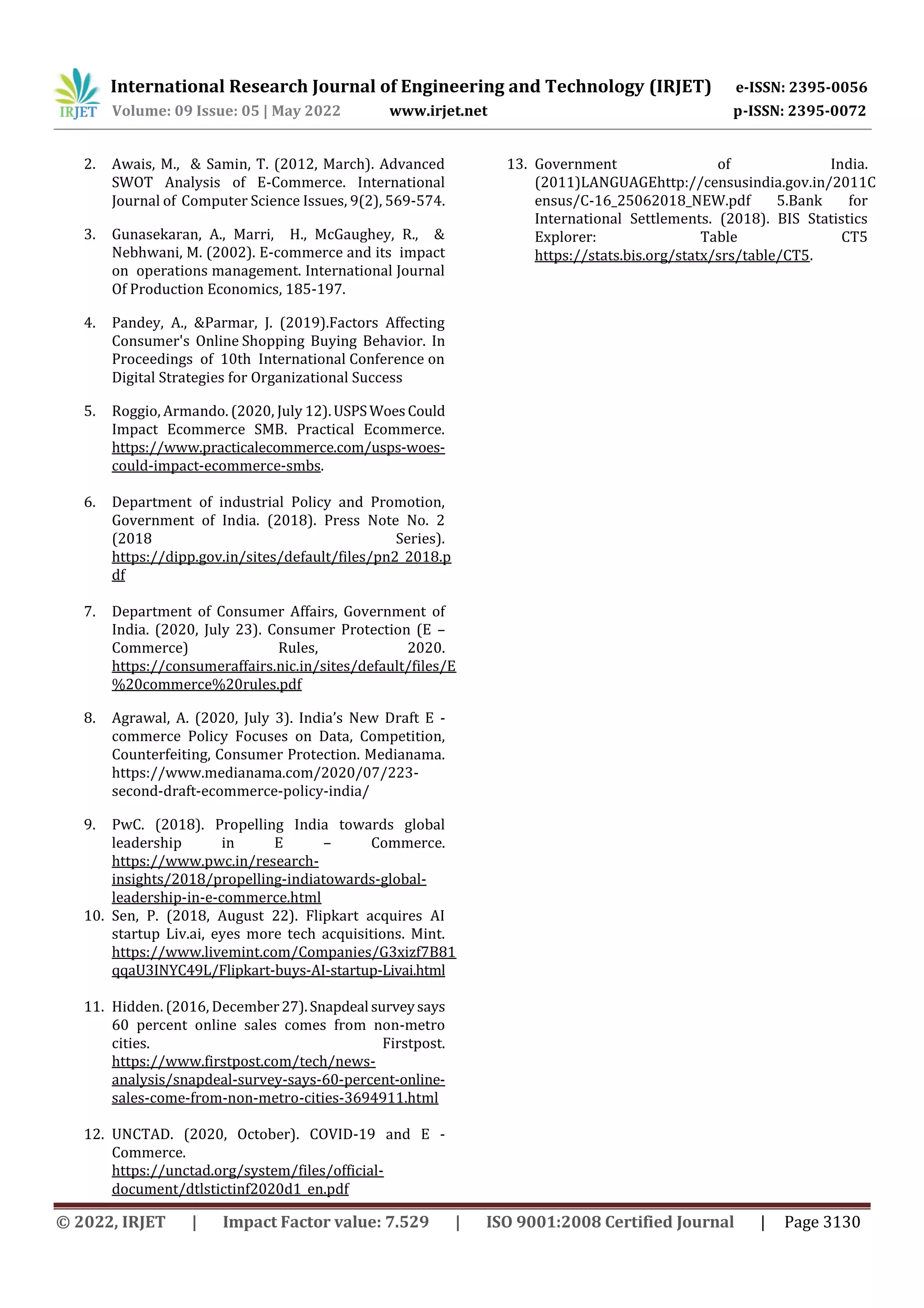 A REVIEW OF E-COMMERCE IN INDIA | PDF