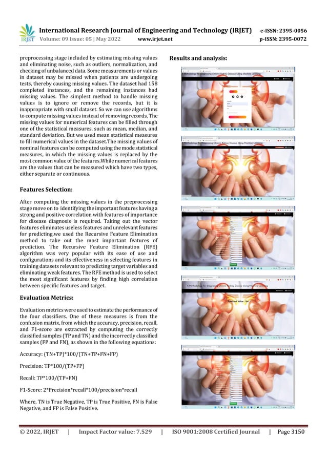 Diagnosing Chronic Kidney Disease using Machine Learning | PDF | Healthcare Industry | Industries