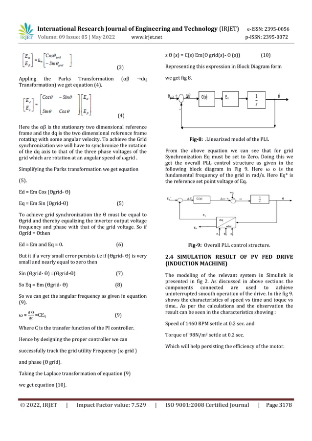 “Performance Analysis of Induction Motor Fed from Hybrid Micro grid system” | PDF | Power and ...