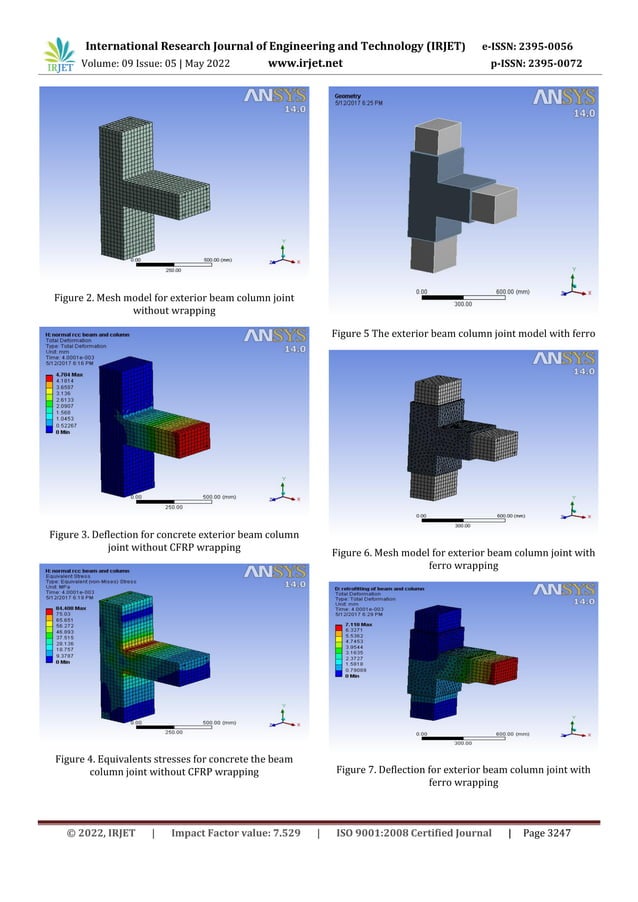 COMPARATIVE STUDY ON RETEROFITTING OF RCC BEAM AND COLUMN JOINT BY USING FERRO CEMENT, GFRP AND ...