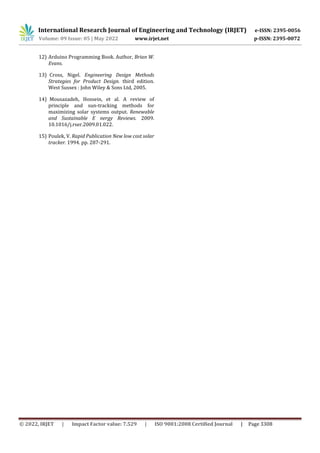 Dual Axis Solar Tracking system | PDF | Power and Energy Industry ...