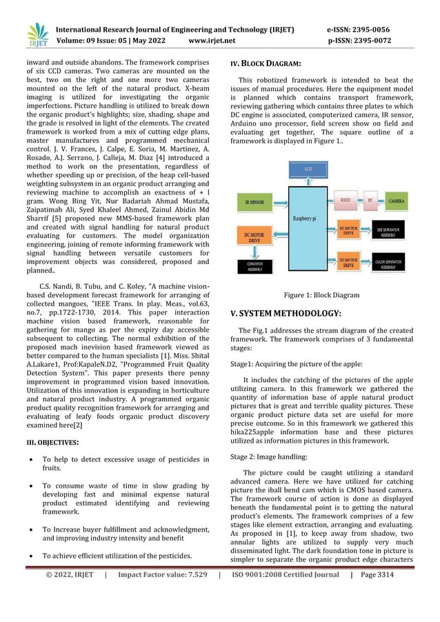 IMAGE PROCESSING BASED MONITORING OF PESTICIDES AND QUALITY ANALYSIS OF FRUITS | PDF | Gardening ...