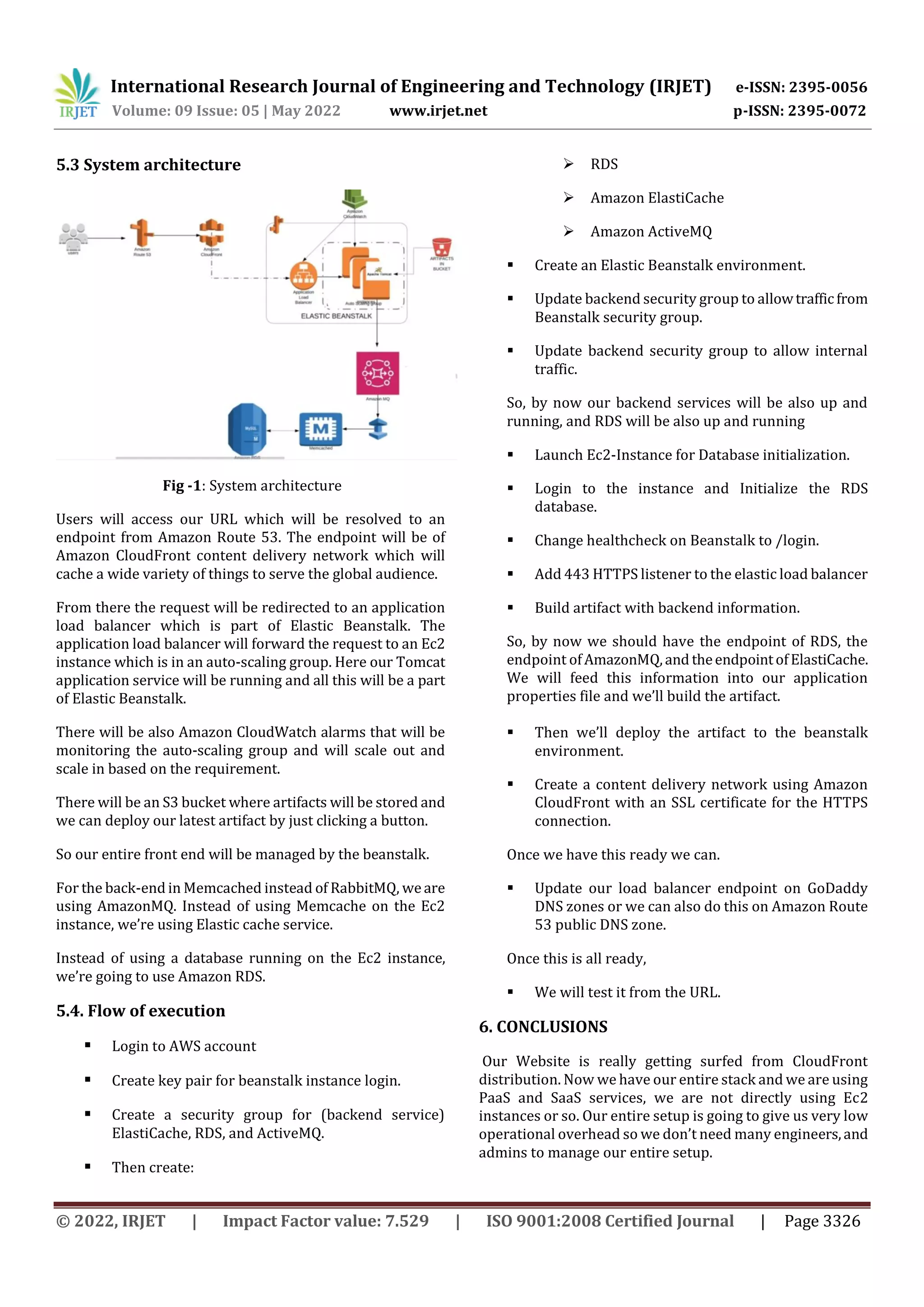 Refactoring Web Services on AWS cloud (PaaS & SaaS) | PDF | Web Development | Internet