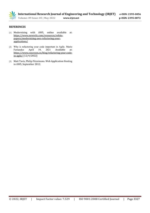 Refactoring Web Services on AWS cloud (PaaS & SaaS) | PDF | Web Development | Internet