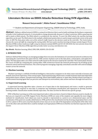 Literature Review on DDOS Attacks Detection Using SVM algorithm. | PDF | Information and Network ...