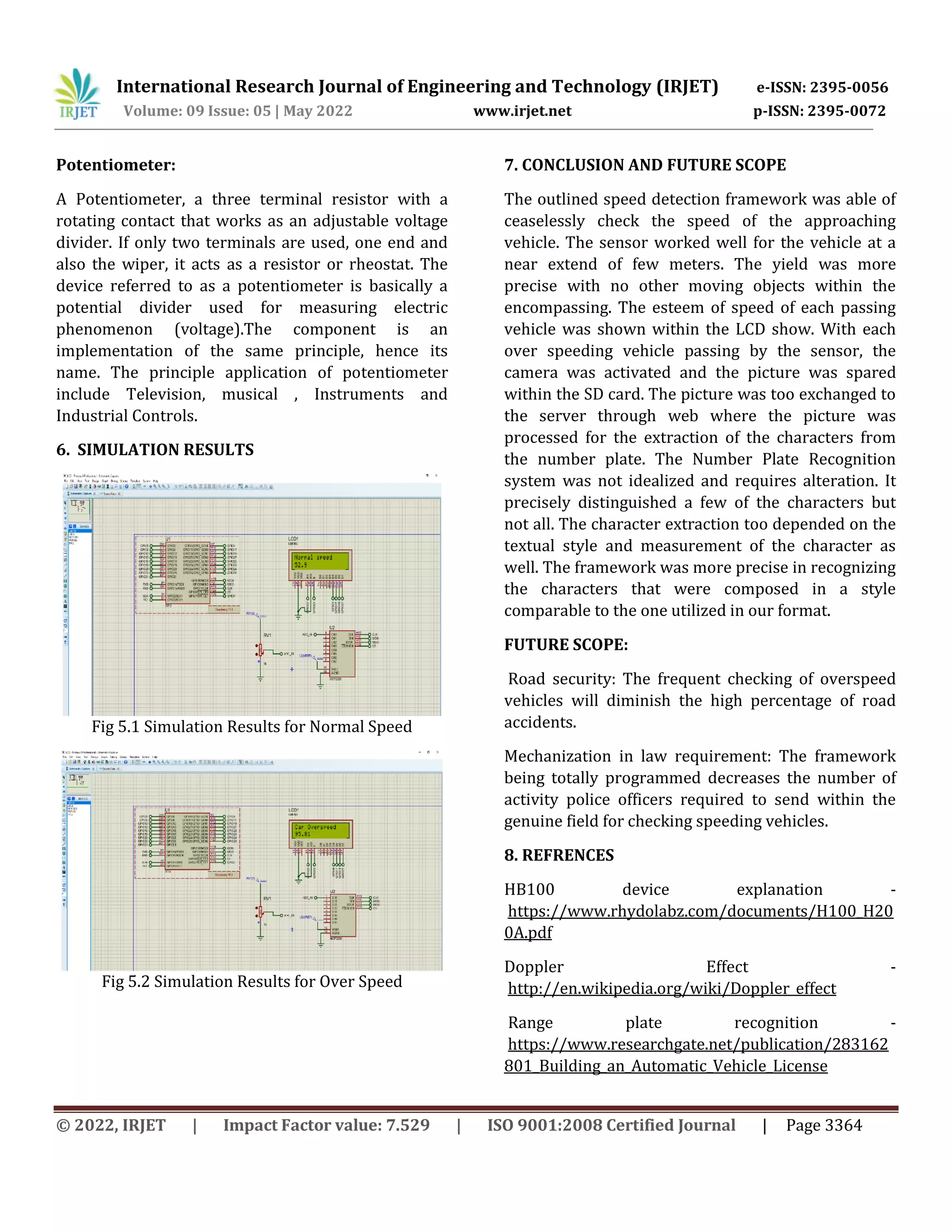 AUTOMATIC DETECTION OF OVERSPEED VEHICLE | PDF