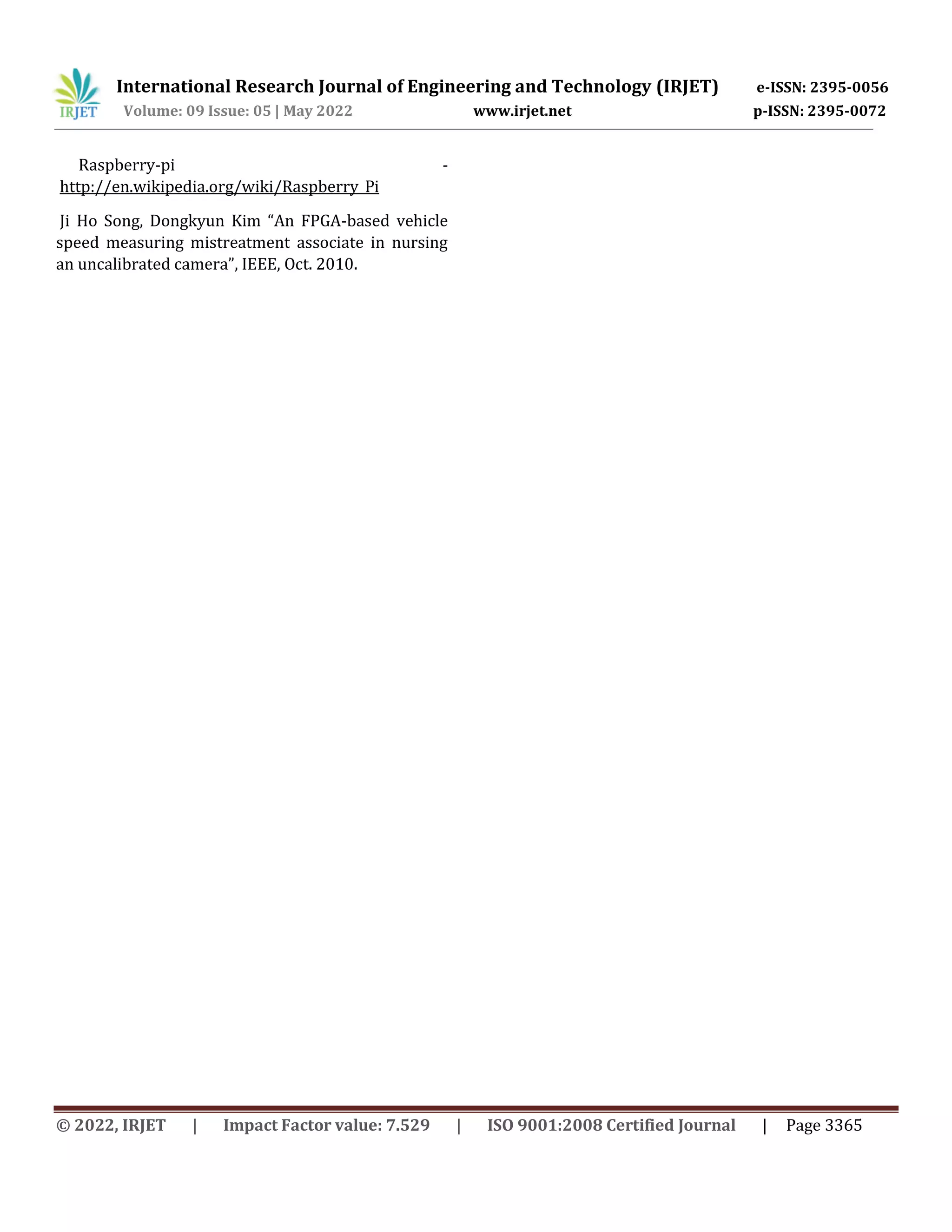 AUTOMATIC DETECTION OF OVERSPEED VEHICLE | PDF