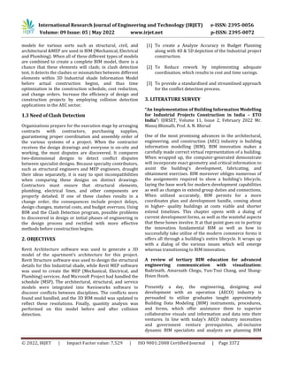 An Execution of Building Information Modelling for Factories and Warehouse Projects Construction ...