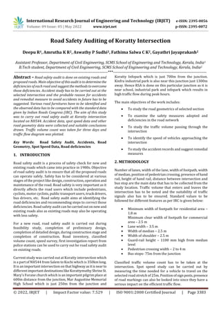 Road Safety Auditing of Koratty Intersection | PDF