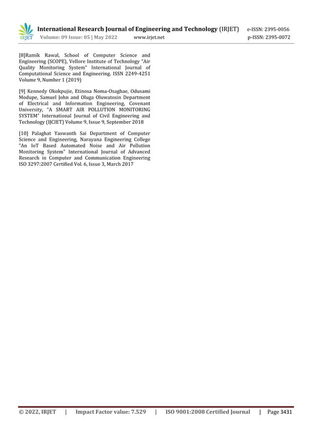 IoT BASED REAL TIME AIR AND NOISE POLLUTION ALERT SYSTEM FOR ASTHMA AND ANGINA PATIENTS | PDF