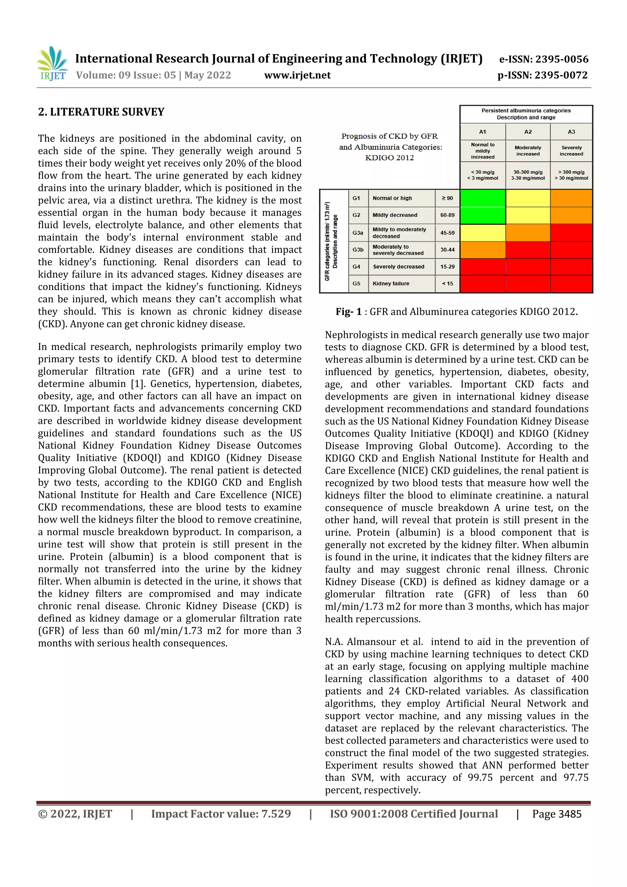 Early Detection of Chronic Kidney Disease Using Advanced Machine Learning Models | PDF