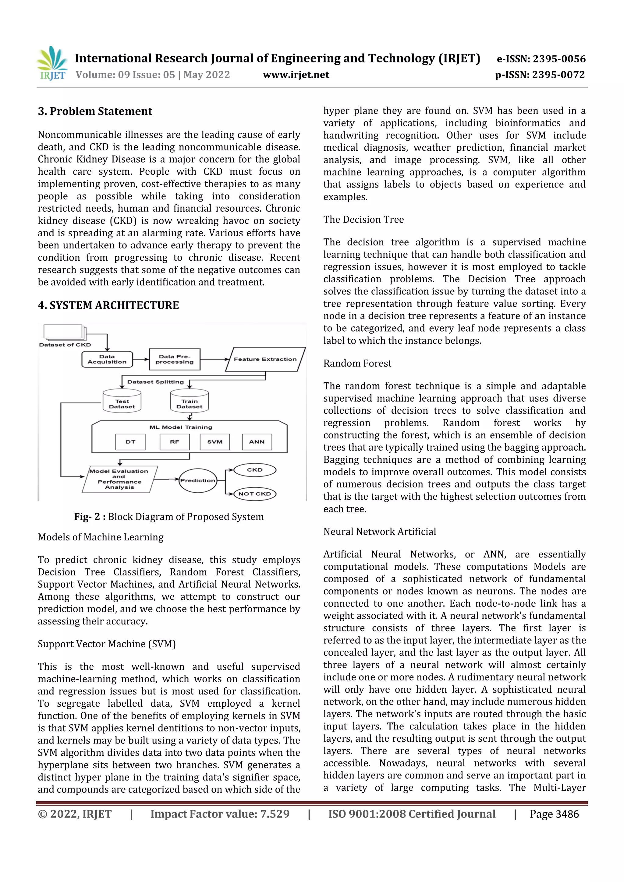 Early Detection of Chronic Kidney Disease Using Advanced Machine Learning Models | PDF