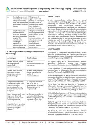Mixed Recommendation Algorithm Based on Content, Demographic and Collaborative Filtering | PDF