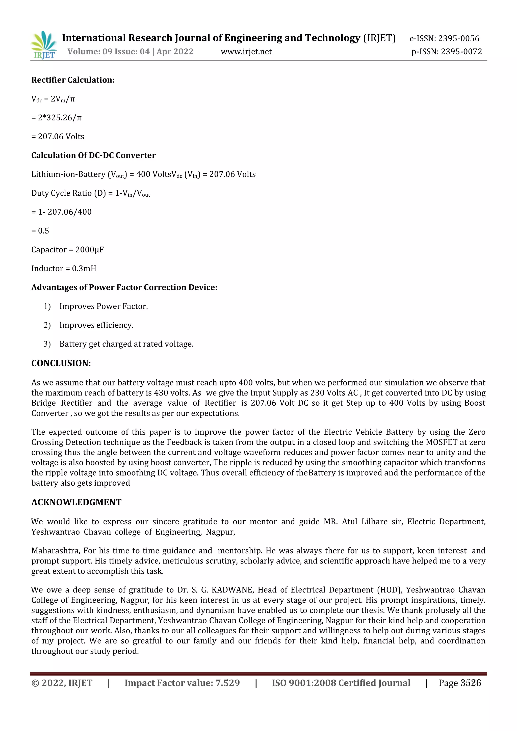 A Power factor correction control technique for EV battery charging* (Power Factor Correction ...