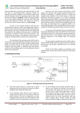 Dynamic Based face authentication using Video-Based Method | PDF