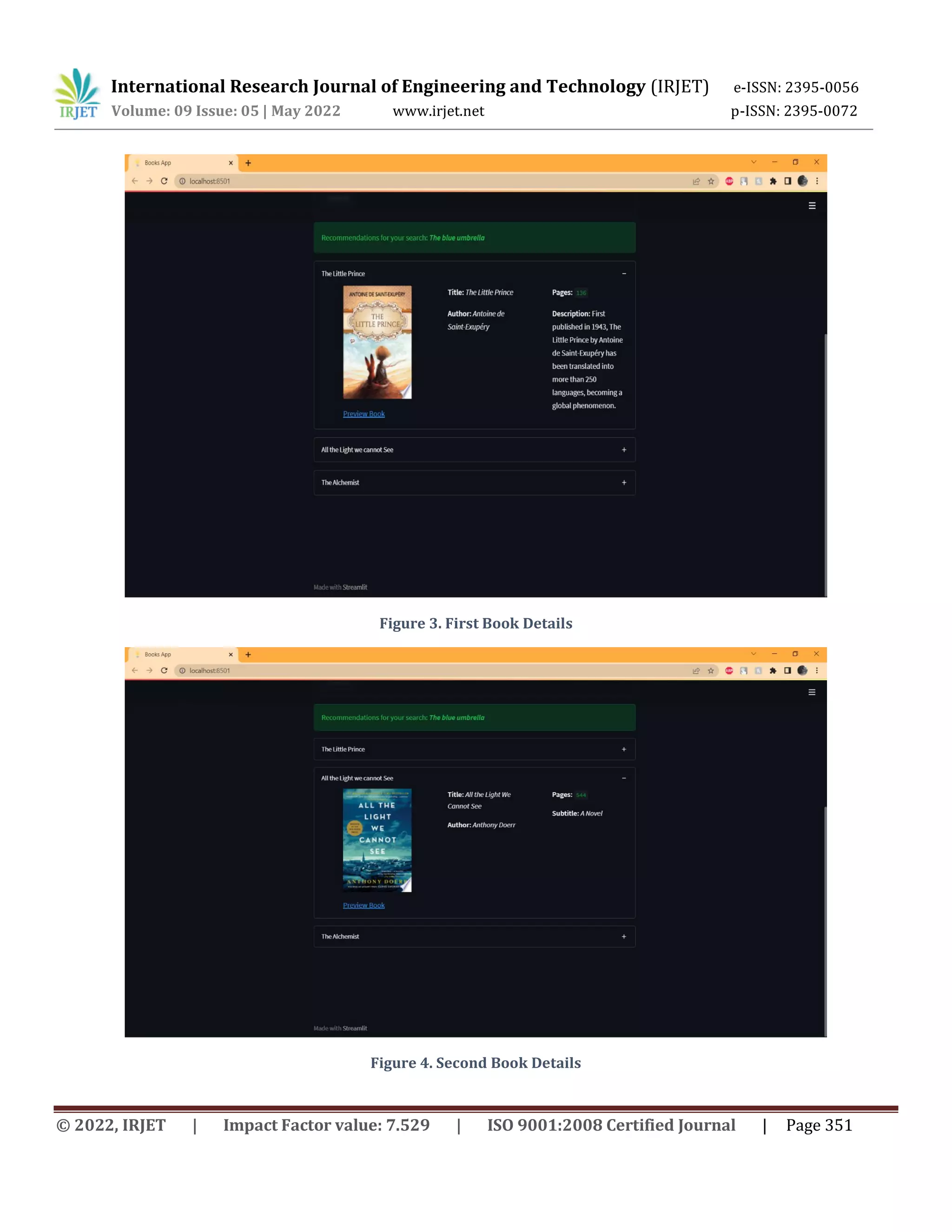Book Recommendation System Using Deep Learning (GPT3) | PDF