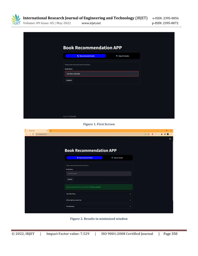 Book Recommendation System Using Deep Learning (GPT3) | PDF