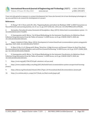 Book Recommendation System Using Deep Learning (GPT3) | PDF