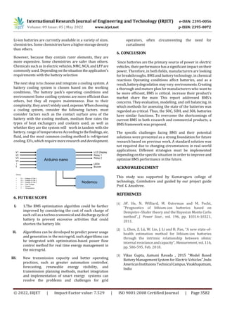 Smart Battery Management System for Lithium Ion Battery | PDF | Green ...