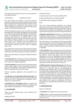 Criminal Face Identification | PDF