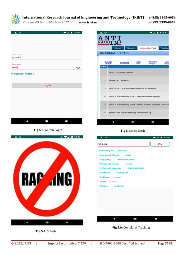 Controlling Anti Ragging System using Android | PDF