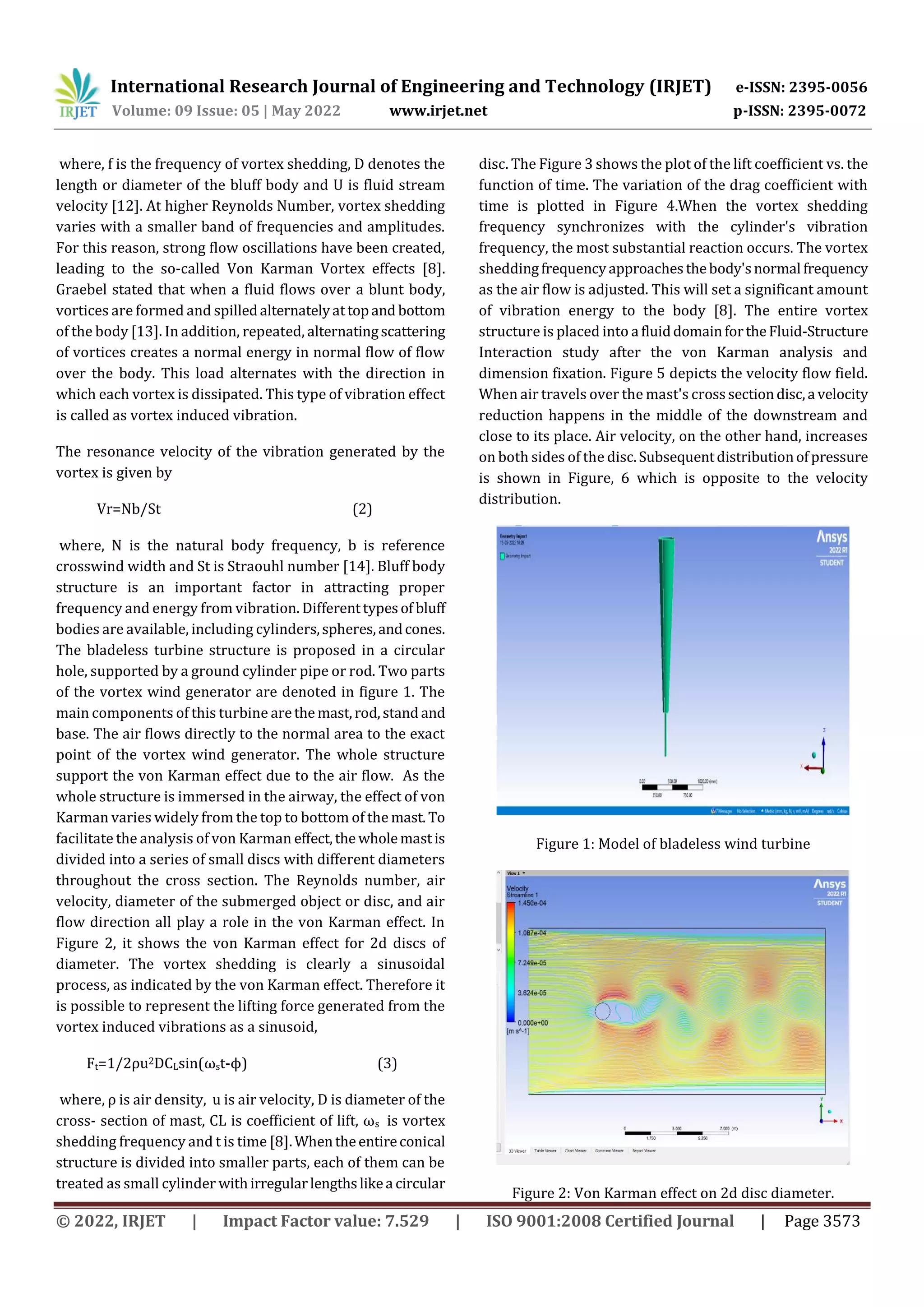 Study and Analysis on Bladeless Wind Turbine | PDF