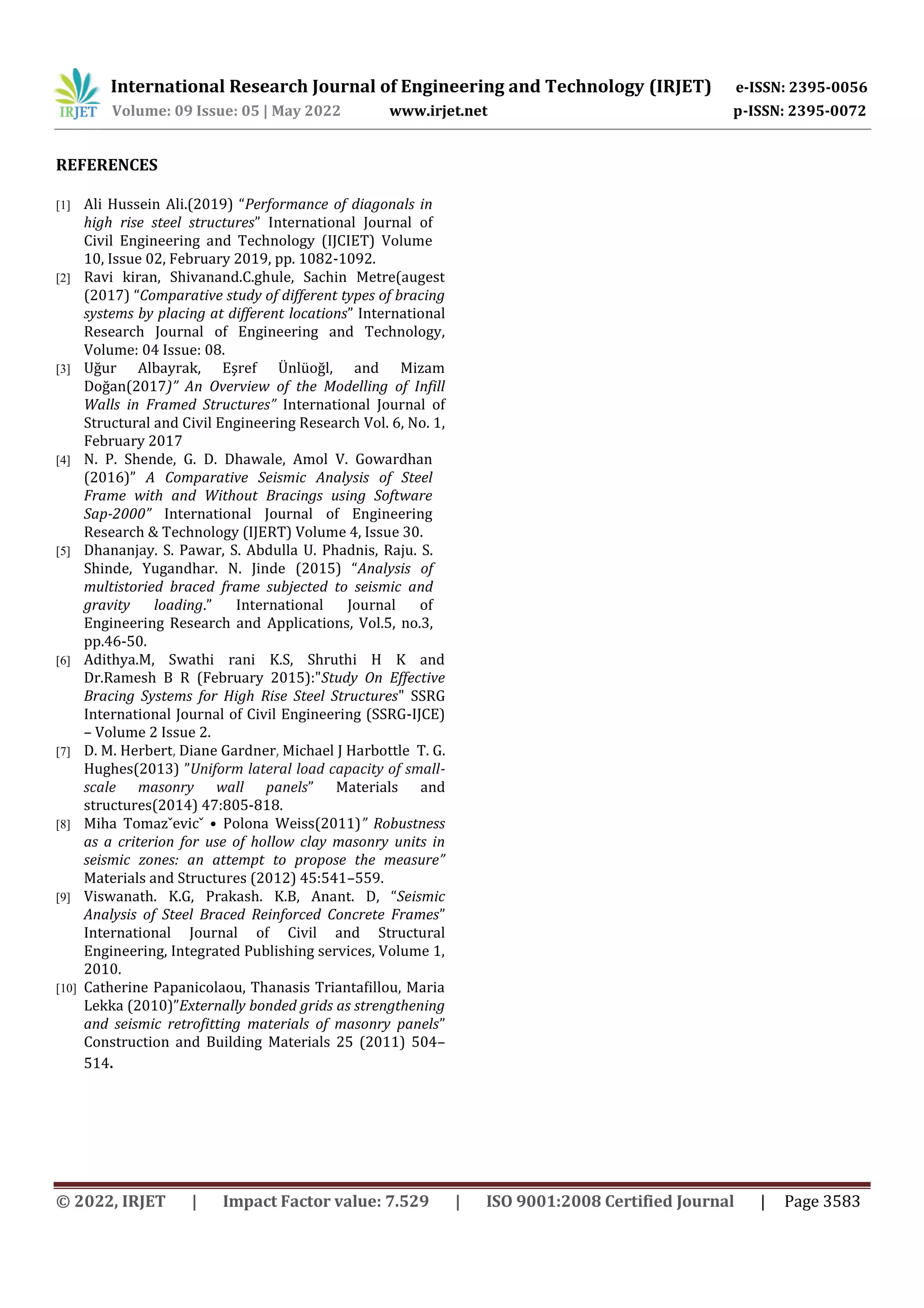 Analysis of Multi-Storey Steel Structure with Different Infills and Steel Bracings | PDF