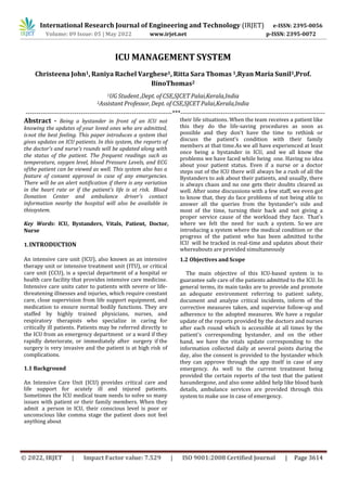 ICU MANAGEMENT SYSTEM | PDF