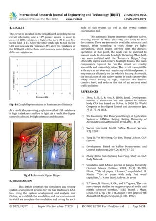 Implementation of Automatic Upper Dipper in Car Dashboard using CANoe ...