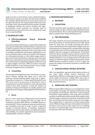 SILINGO – SIGN LANGUAGE DETECTION/ RECOGNITION USING CONVOLUTIONAL NEURAL NETWORKS | PDF