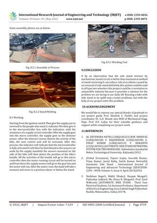 AUTOMATIC BIKE STAND FOR TWO WHEELER | PDF