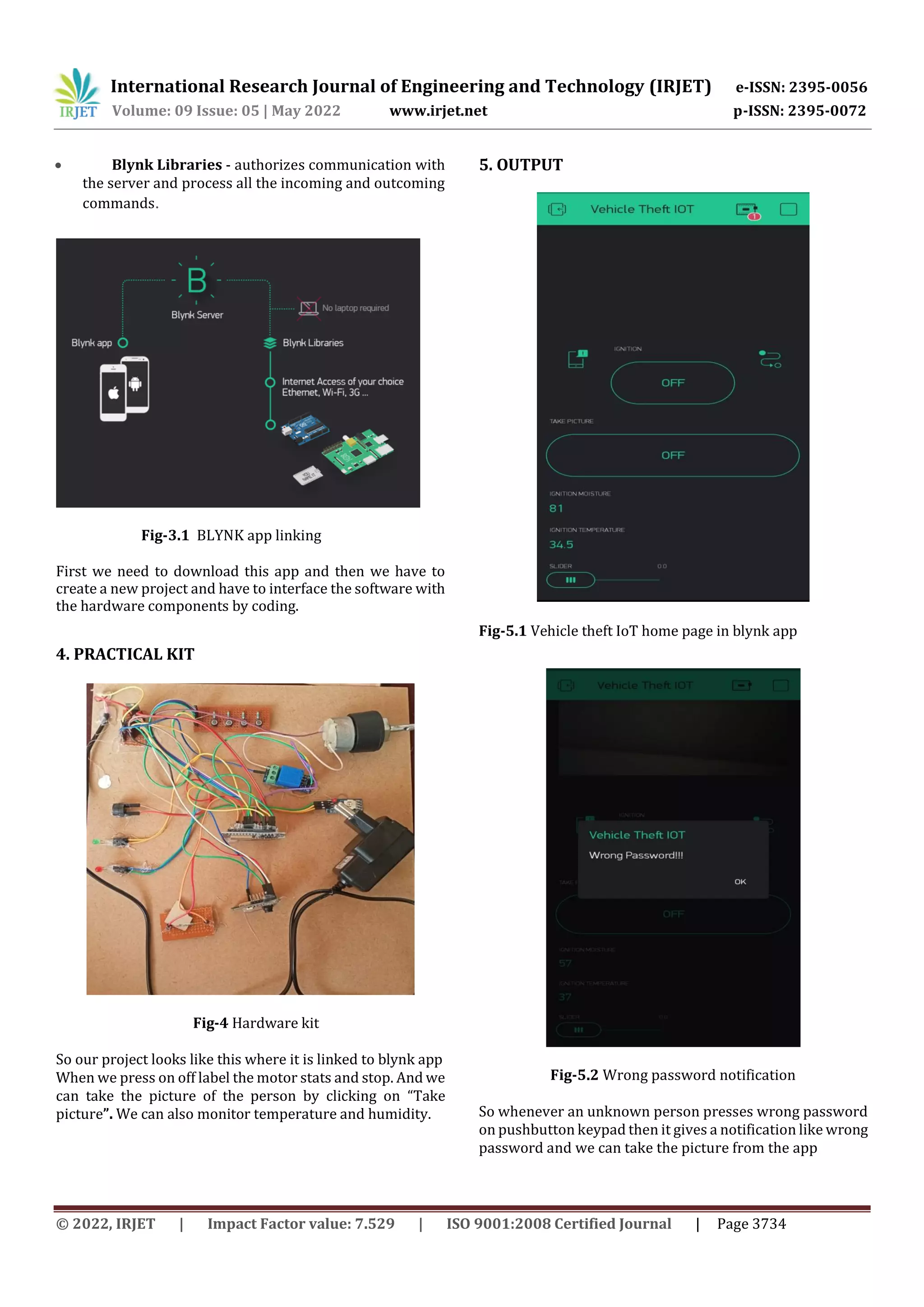 VEHICLE ANTI THEFT DETECTION AND PROTECTION WITH IMAGE CAPTURE USING ...