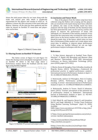 ANALYSIS OF FOOTBALL PLAYERS’ PERFORMANCE USING PYTHON AND DARTFISH | PDF