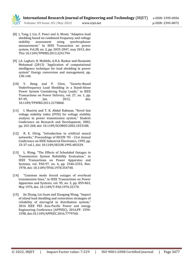 A Load Shedding Scheme Based On Frequency Response Model With Fast Voltage Stability Index And ...