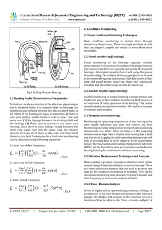 Defect Evaluation in Rolling Element Bearings Using Frequency Domain Analysis | PDF