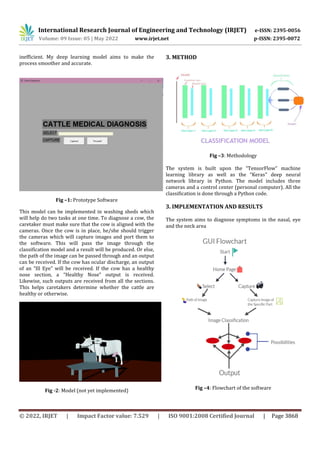 CATTLE MEDICAL DIAGNOSIS AND PREDICTION USING MACHINE LEARNING | PDF