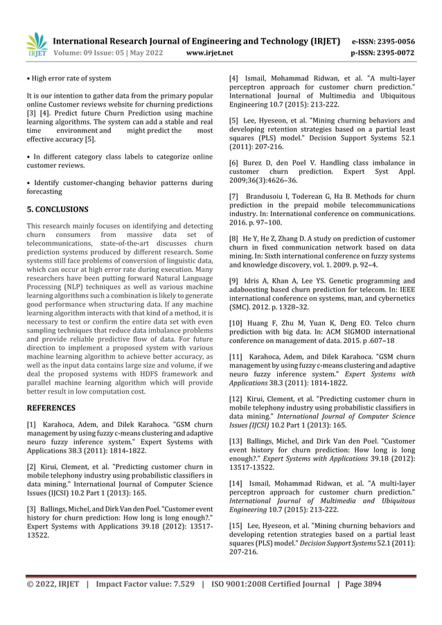 EVALUTION OF CHURN PREDICTING PROCESS USING CUSTOMER BEHAVIOUR PATTERN | PDF | Artificial ...