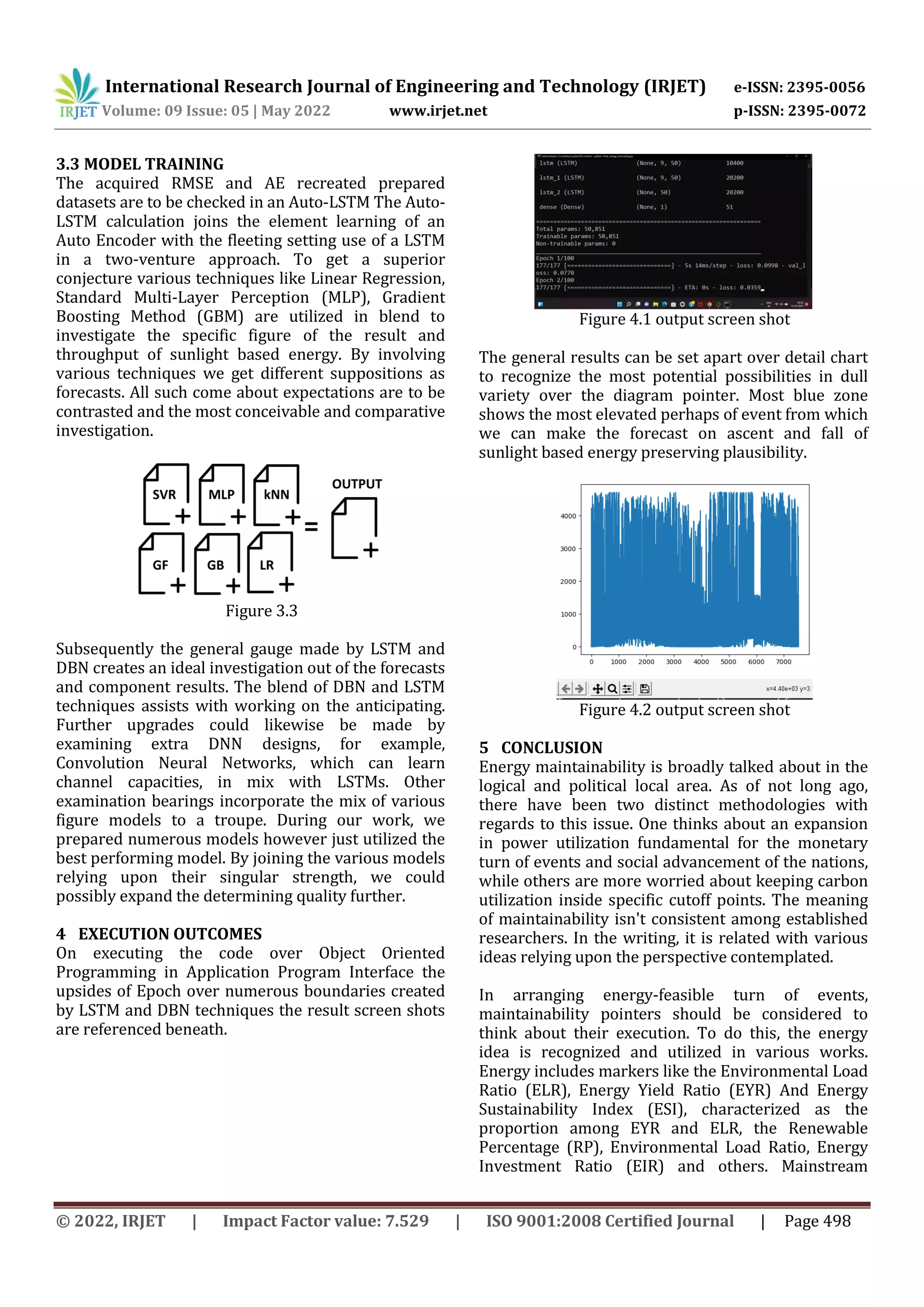 Forecasting Solar Power By Lstm And Dbn Techniques Using Ml Pdf Power