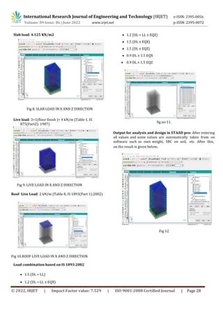 COMPARISON OF ANALYSIS AND DESIGN OF REGULAR AND IRREGULAR CONFIGURATION OF MULTI-STORY ...