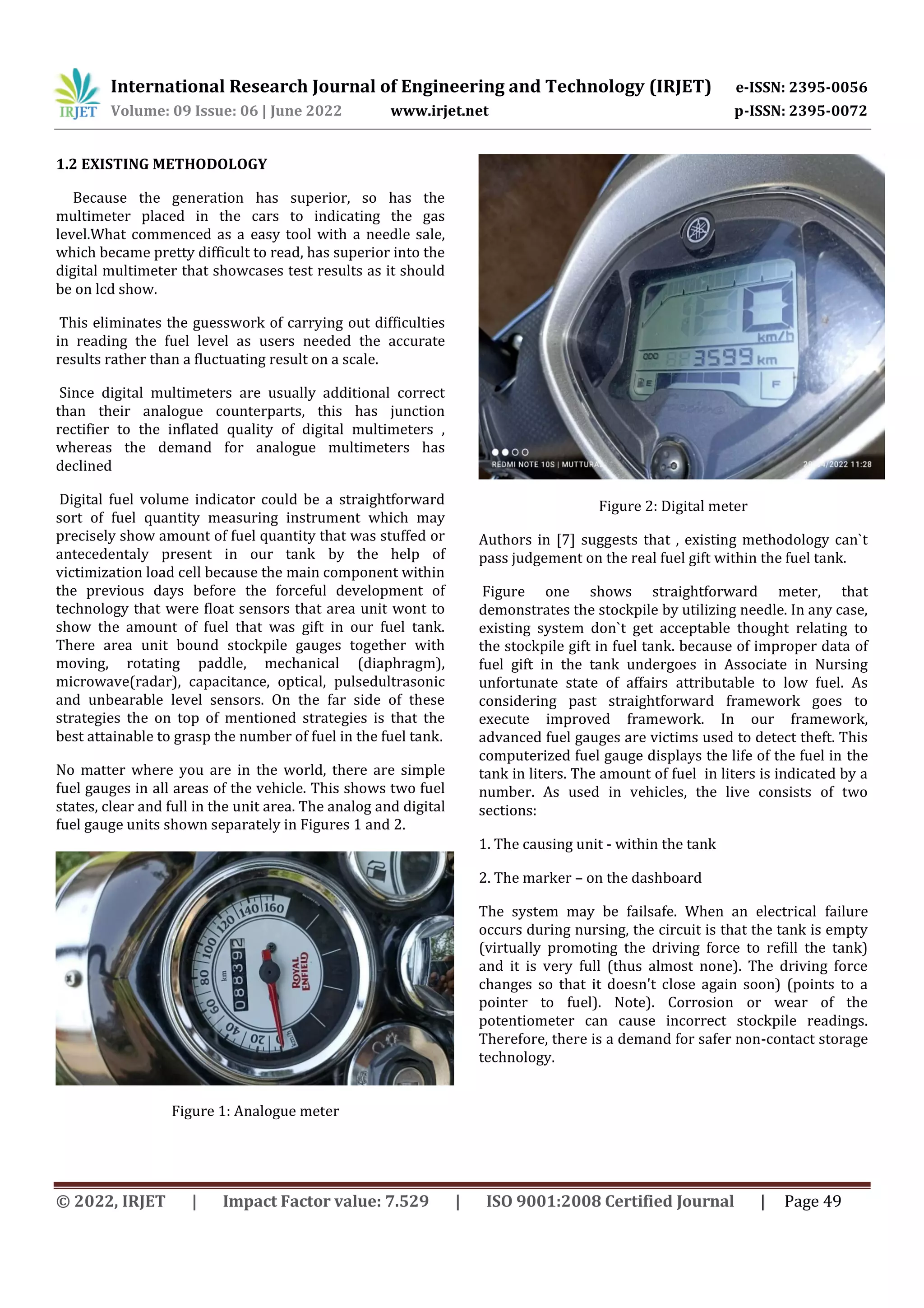Smart Fuel Measuring device using IOT | PDF