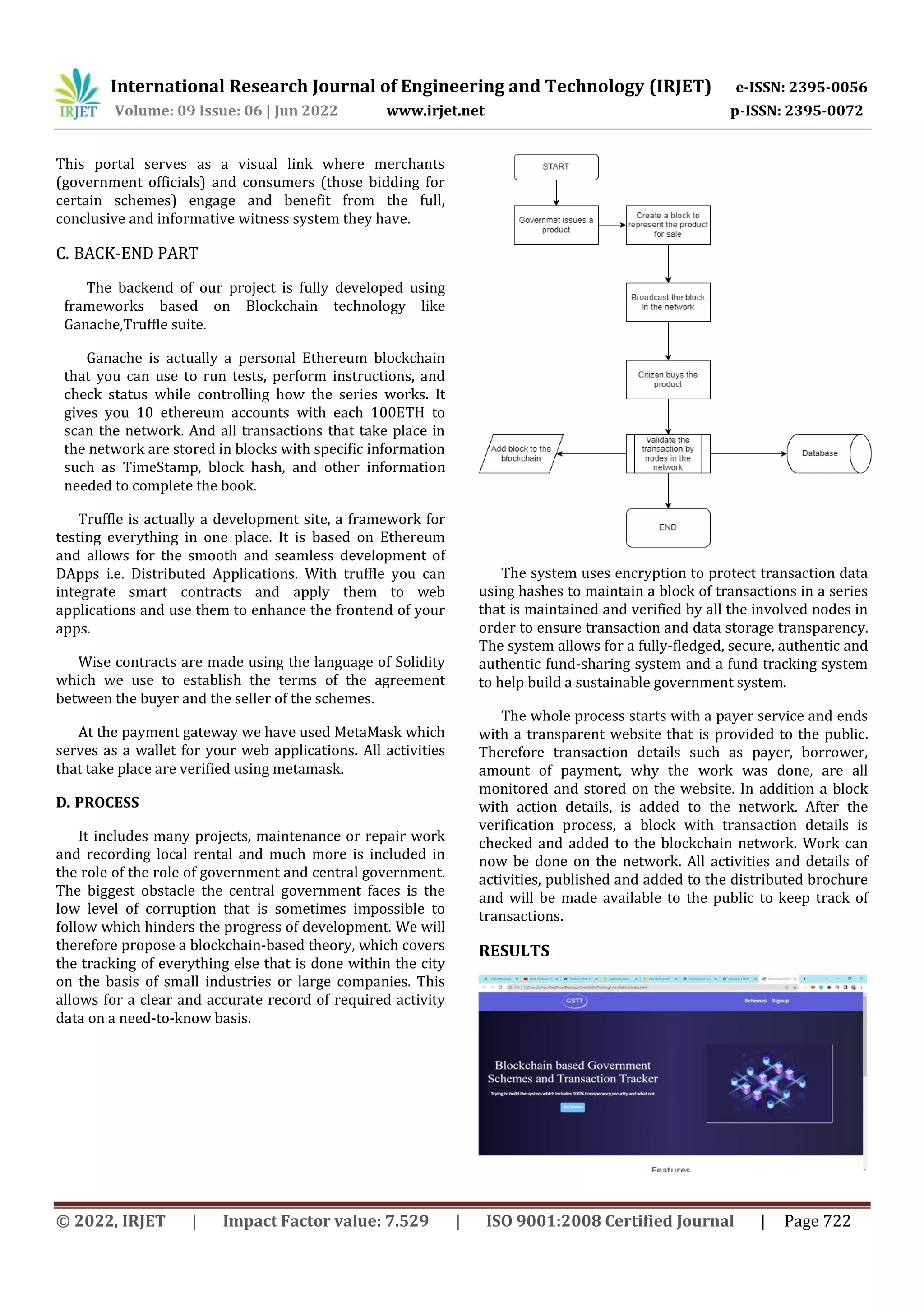 Blockchain based Government Schemes and Transaction Tracker | PDF