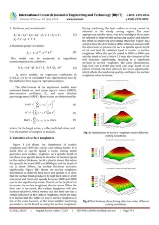 Effects of the Cutting Conditions and Vibration on the Surface Roughness of End Milling Process ...