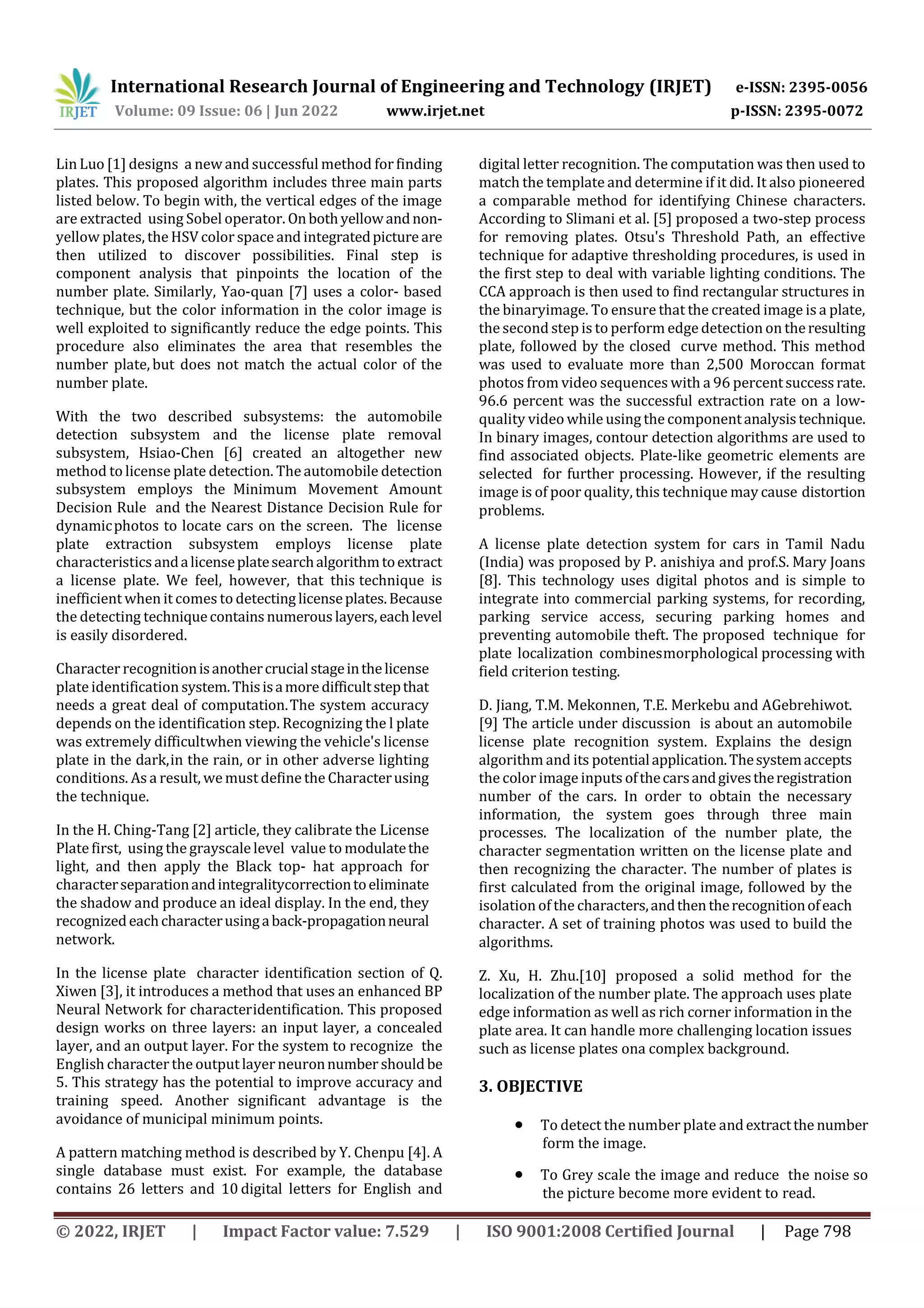 License Plate Recognition | PDF