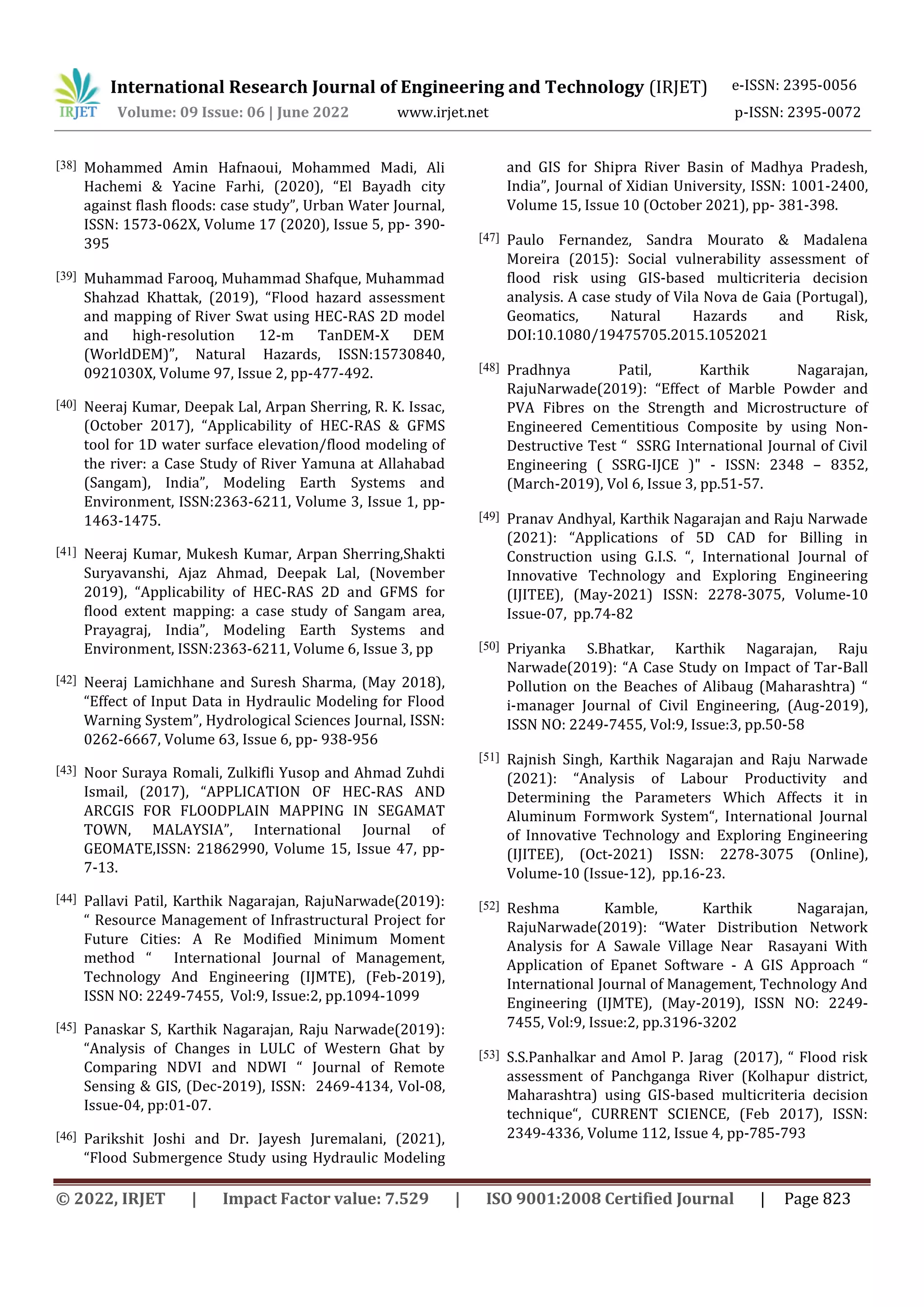 Review Paper for floodplain mapping with applications of HEC-HMS, HEC ...