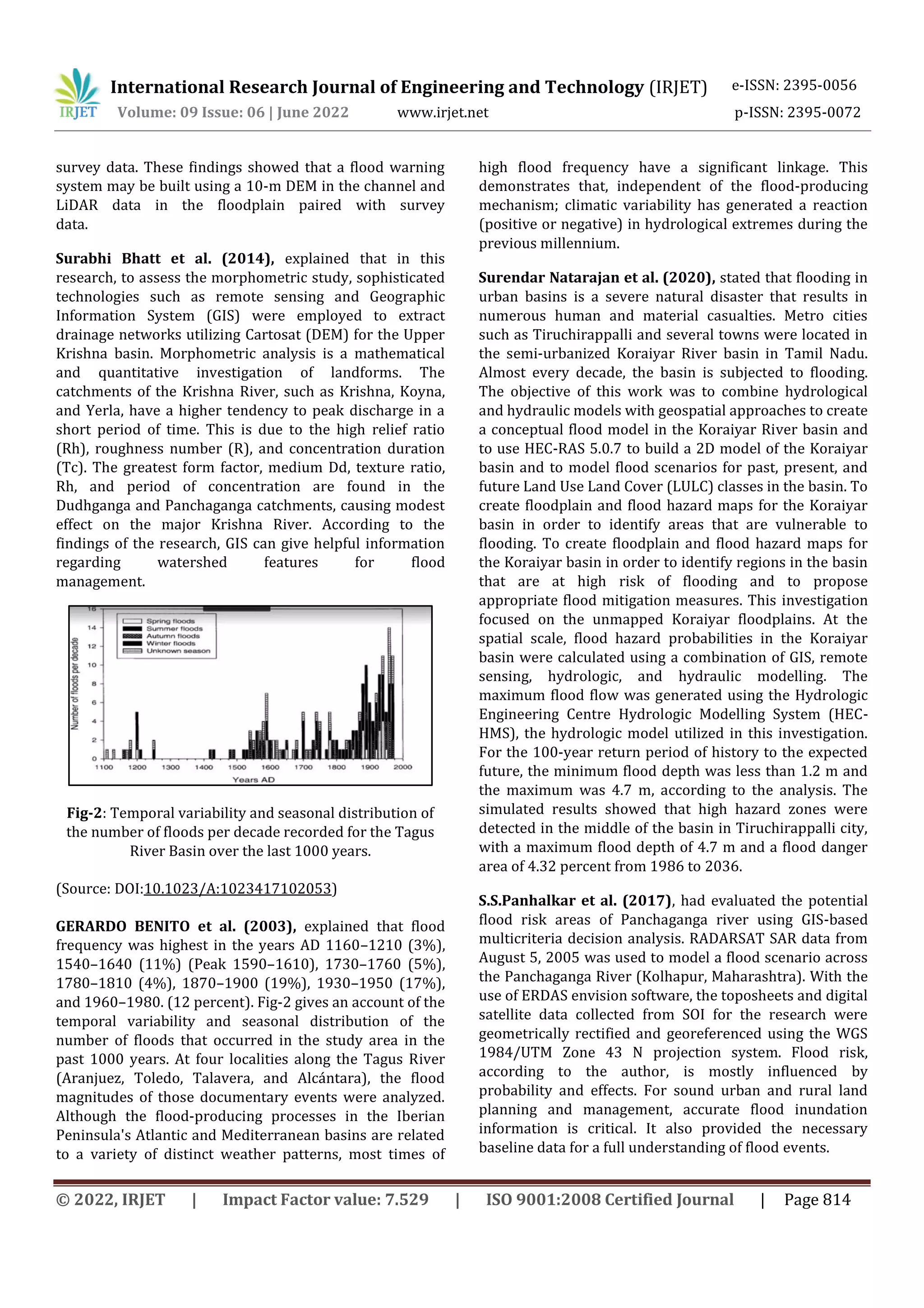 Review Paper for floodplain mapping with applications of HEC-HMS, HEC-RAS and ArcGIS softwares ...
