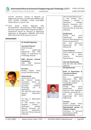 Review Paper for floodplain mapping with applications of HEC-HMS, HEC-RAS and ArcGIS softwares ...